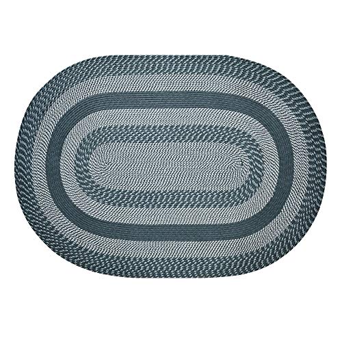 Better Trends Newport Braid Collection is Durable and Stain Resistant Reversible Indoor Utility Rug 100% Polypropylene in Vibrant Colors, 22" x 40" Oval, Tan
