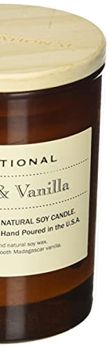 Scentsational Apothecary-Tobacco & Vanilla Candle, Medium, Amber, 11 Ounce