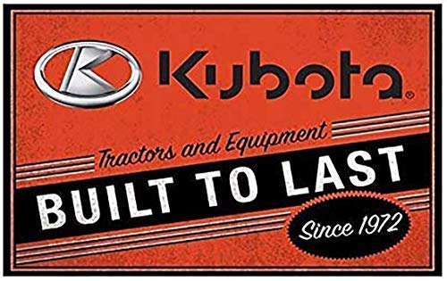 Fashionable Vintage Kubota Bar Pub Store Home Wall Decor Metal Art Poster Retro Tavern Hotel Cake Food Cafe Club Plaque Iron Painting 8X12 INCH Metal Tin Sign