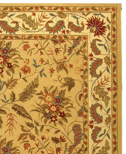 SAFAVIEH Chelsea Collection 7'9" x 9'9" Ivory HK141A Hand-Hooked French Country Wool Area Rug