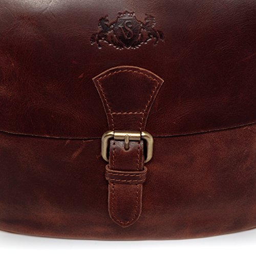 SID & VAIN shoulder bag & cross-body bag YALE tote bag handbag I Premium Leather top-handle bag leather bag woman brown