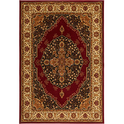 Home Dynamix Royalty Tansy Traditional Area Rug 7'8"x10'4", Oriental Red/Ivory