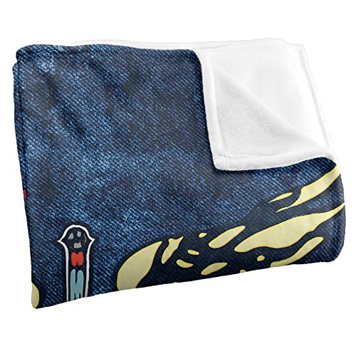 Bon Jovi Weathered Denim Silky Touch Super Soft Throw Blanket 36" x 58"