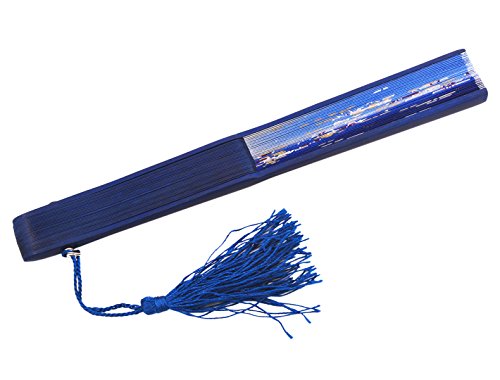 Amajiji® Charming Elegant Modern Woman Handmade Bamboo Silk 8.27" (21cm) Folding Pocket Purse Hand Fan (CZT-08)