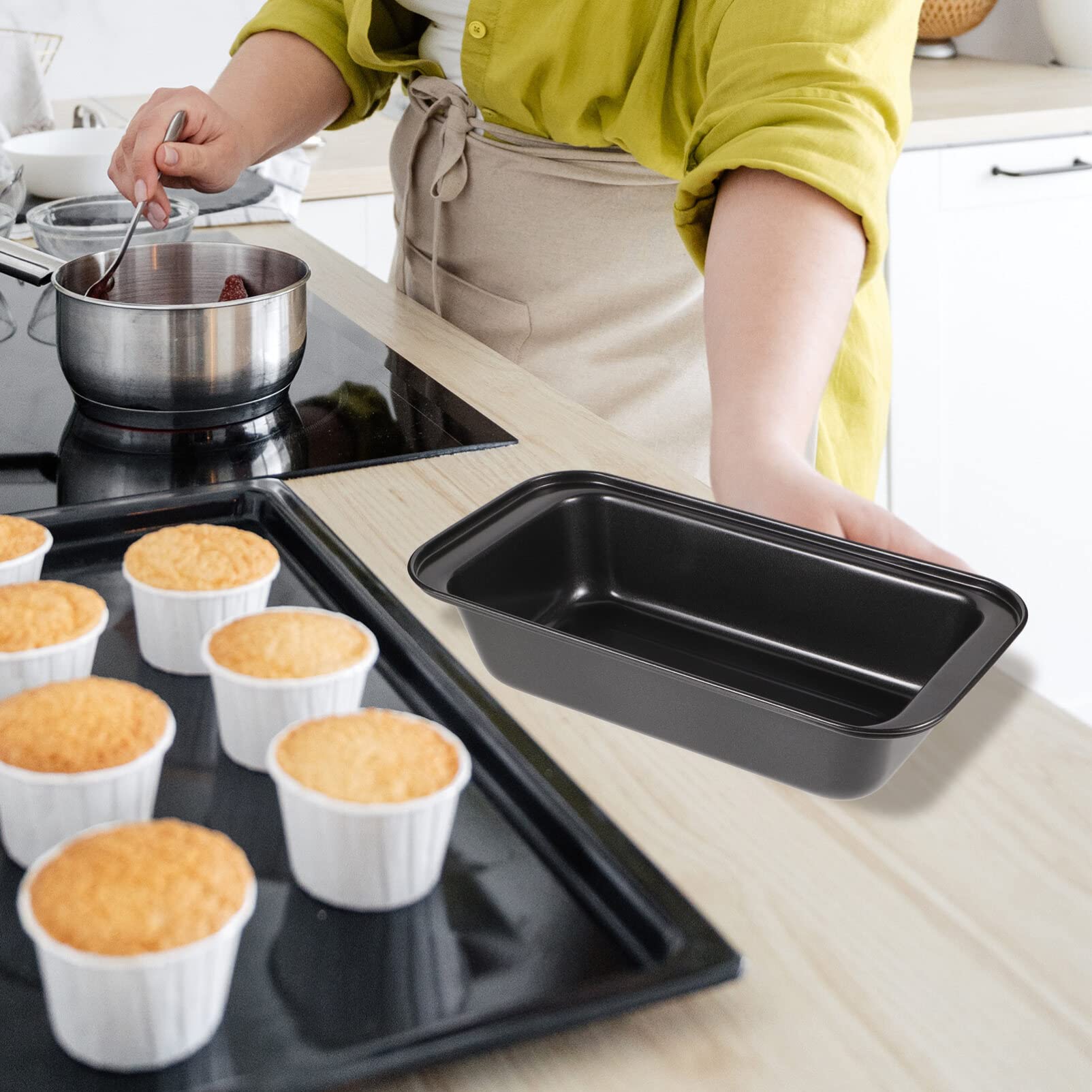 UPKOCH Bread Pan Toast Mold Bread Baking Mold Toast Cooking Mold Loaf Pan Carbon Steel Baking Pan Reusable Toast Pan Kitchen Gadget Metal Loaf Tin Toast Diy Baking Mold Home Bake Mold