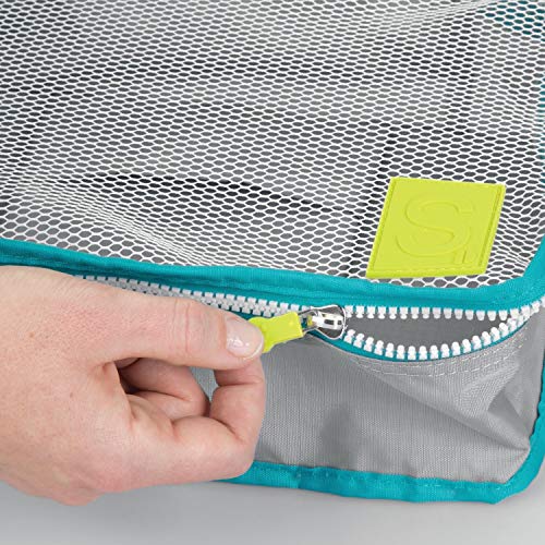 インターデザイン(Interdesign) Aspen Storage Case, 1.3 x 31.75 x 43.2 cm, Gray/Teal
