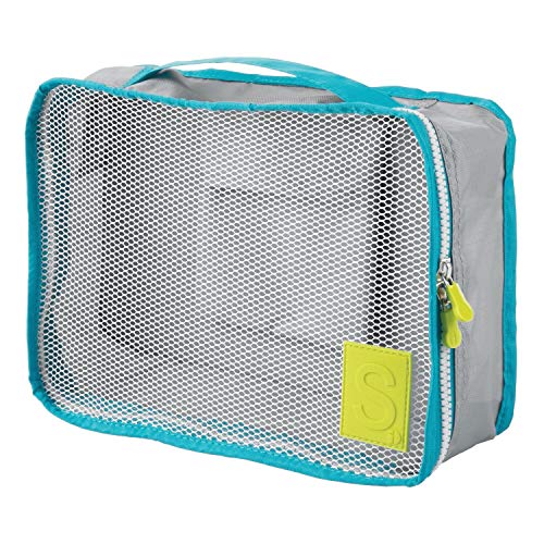 インターデザイン(Interdesign) Aspen Storage Case, 1.3 x 31.75 x 43.2 cm, Gray/Teal