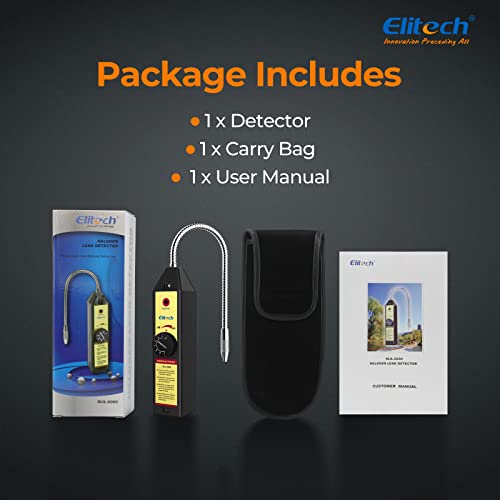 Elitech WJL-6000 Freon Leak Detector Halogen Gas Tester HVAC Refrigerant AC Sniffer R22 R410A R134A