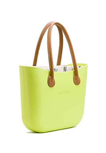 LIME AND SODA Women's Fashion Eva handbag - Mix and Match - Lime
