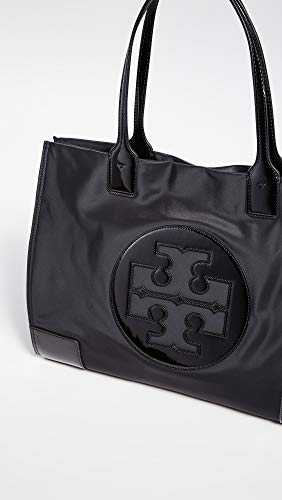 Tory Burch Women's Ella Patent Tote, Black, One Size