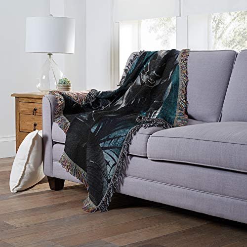 Marvel's Black Panther, "Ripper" Woven Tapestry Throw Blanket, 48" x 60", Multi Color