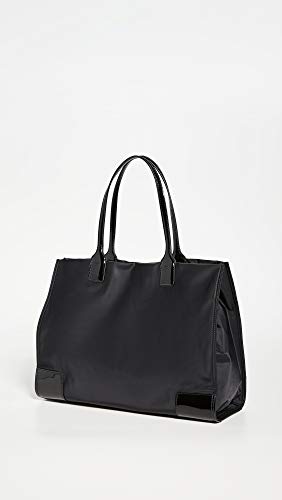 Tory Burch Women's Ella Patent Tote, Black, One Size