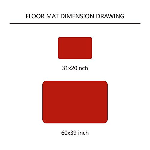 ZZAEO Area Rug 60 x 39 inch Home Decoration Floor Mat for Living Room Bedroom (Play Basketball)