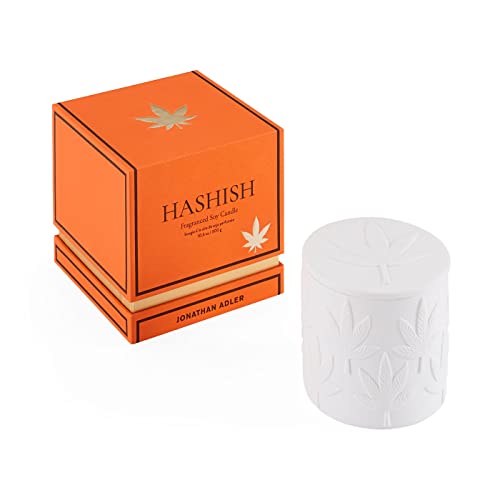 Jonathan Adler Hashish Candle, White, 10 Ounce