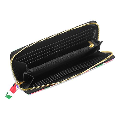 Womens Retro Fruit Pattern Long Wallet & Purse Case Card Holder