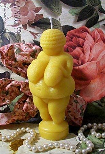 Beeswax Large Fertility Goddess Venus of Willendorf Candle
