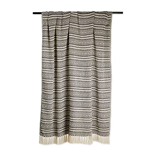 DII Rustic Farmhouse Cotton Adobe Stripe Blanket Throw with Fringe for Chair, Couch, Picnic, Camping, Beach, & Everyday Use, 50 x 60