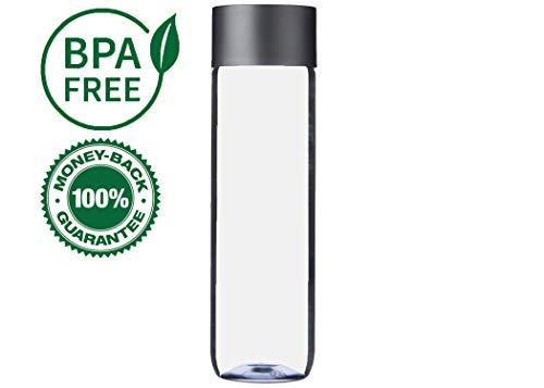 12-Pack Bulk Empty Plastic Juice Bottles Reusable Water Bottles to work great as Sensory Bottles and Smoothie Bottles with Black Lids Great for Sensory Crafts and Calming Bottles 400ml