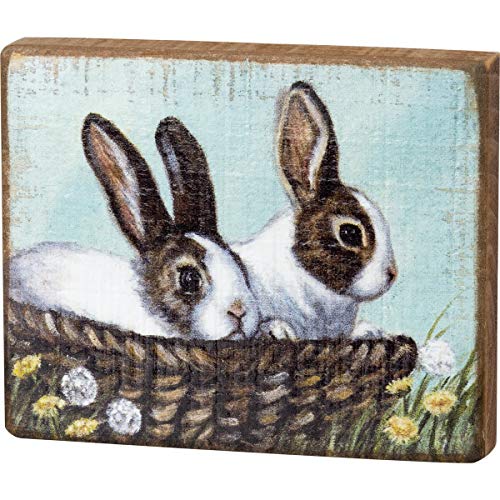 Primitives by Kathy Bunnies Bring Blessings In Abundance Home Décor Sign