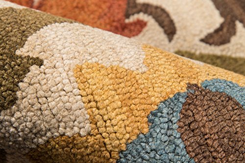 Momeni Rugs Tangier Collection 100% Wool Hand Tufted Tip Sheared Transitional Area Rug, 5'0" x 8'0", GOLD