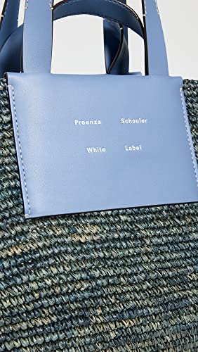 Proenza Schouler White Label Women's XL Morris Raffia Tote, Dove Grey, One Size