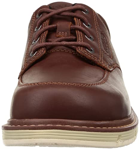 KEEN Utility Men's San Jose Oxford Low Soft Toe Industrial Wedge Work Shoes, Gingerbread/Off White, 11 Wide