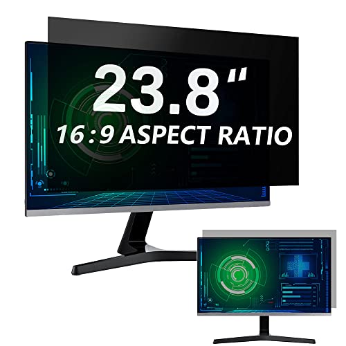 Computer Privacy Screen 23.8 inch, Removable 16:9 Aspect Ratio Widescreen Monitor,Eye Protection Anti Glare Blue Light Slide Mount Tabs Cover Screen Protector for Privacy Screen Filter 23.8 in