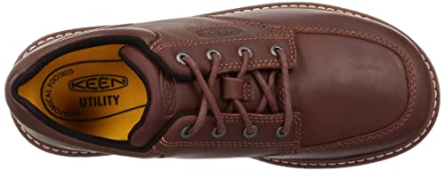KEEN Utility Men's San Jose Oxford Low Soft Toe Industrial Wedge Work Shoes, Gingerbread/Off White, 11 Wide