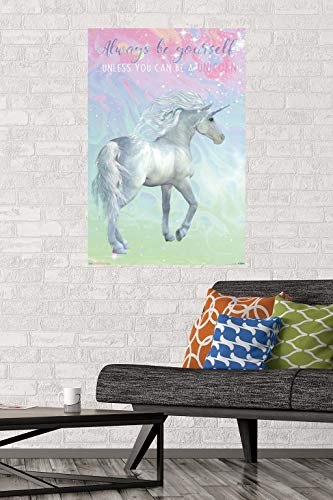 Trends International Unicorn On Pastels Wall Poster, 22.375" x 34", Unframed Version