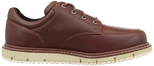 KEEN Utility Men's San Jose Oxford Low Soft Toe Industrial Wedge Work Shoes, Gingerbread/Off White, 11 Wide