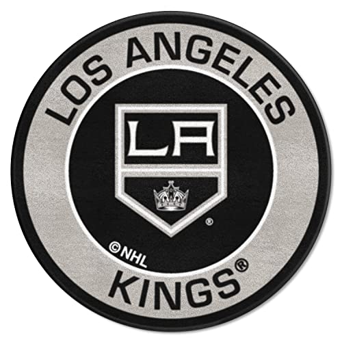 FANMATS 18874 Los Angeles Kings Roundel Rug - 27in. Diameter