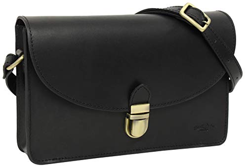 Gusti Handbag Leather - Zoey Shoulder bag Satchel Handbags Leather bag Ladies Vintage Black Leather true leather