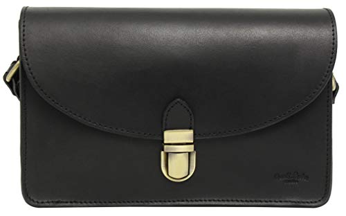 Gusti Handbag Leather - Zoey Shoulder bag Satchel Handbags Leather bag Ladies Vintage Black Leather true leather