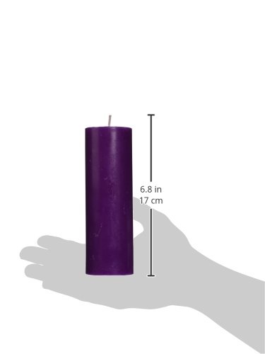 Zest Candle Pillar Candle, 2 by 6-Inch, Purple