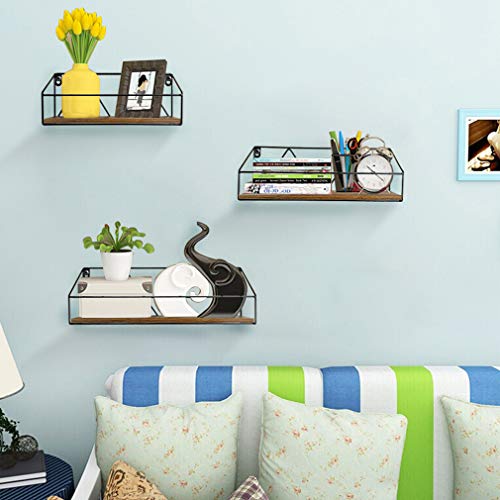 Edenseelake Floating Wall Shelves Set of 3, Shelf Wall Mounted for Bedroom, Bathroom, Living Room, Kitchen and Office