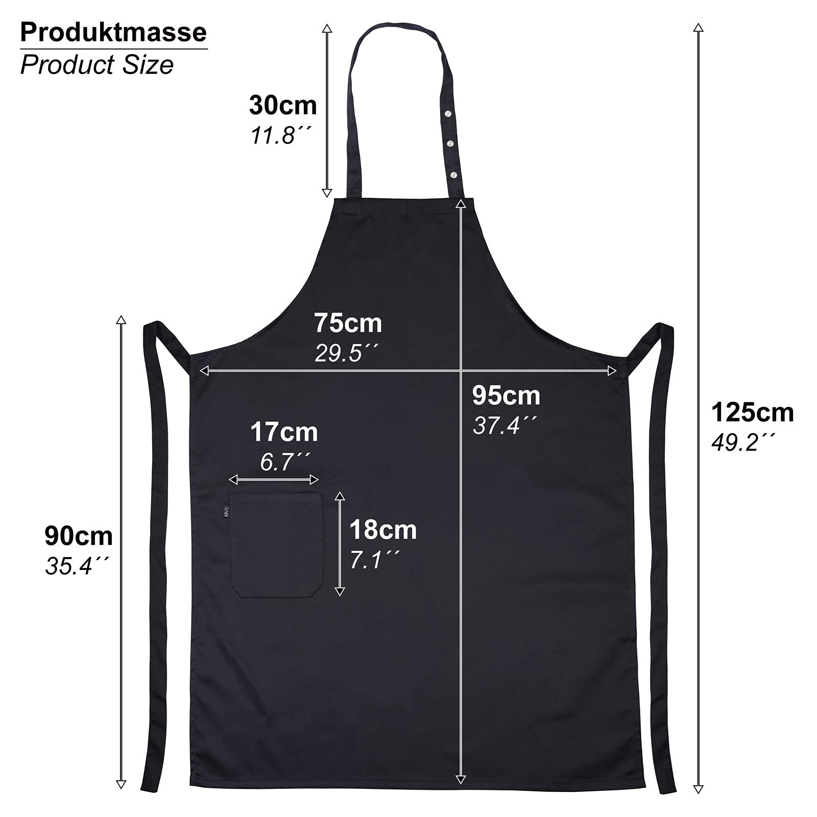 EXPRESS-STICKEREI BAKING BREAD Embroidered Bib Apron with Slogan for hobbybakers adjustable baking Apron with Pocket for men women Kitchen Gift for Mother, Daughter, Grandma, Grandfather, Father