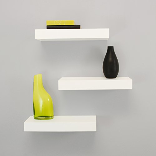 kieragrace - FN00292-1MC Modern Floating-Shelves, Pack of 3, White, 3 Count