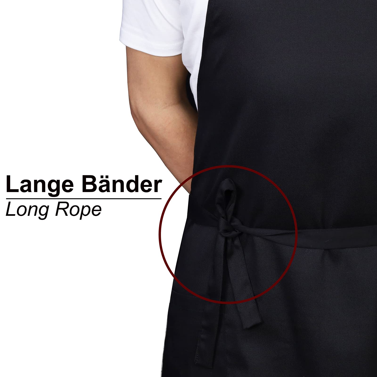 EXPRESS-STICKEREI BAKING BREAD Embroidered Bib Apron with Slogan for hobbybakers adjustable baking Apron with Pocket for men women Kitchen Gift for Mother, Daughter, Grandma, Grandfather, Father