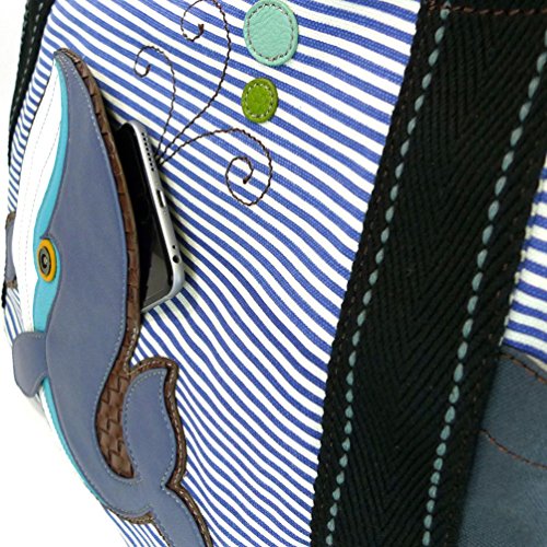 Chala Whale Carryall Zip Tote