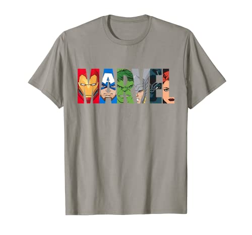Marvel Logo Avengers Super Heroes T-Shirt