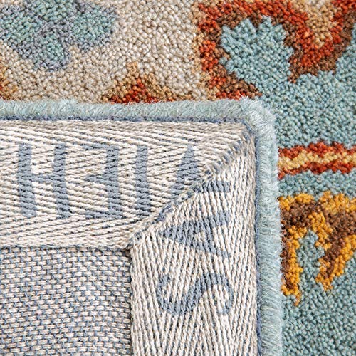 SAFAVIEH Heritage Collection 8'3" x 11' Light Blue/Ivory HG734A Handmade Traditional Oriental Premium Wool Area Rug