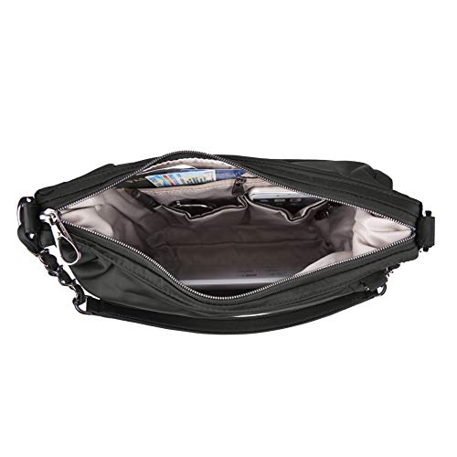 Travelon Hobo Crossbody Bag, Black, One Size
