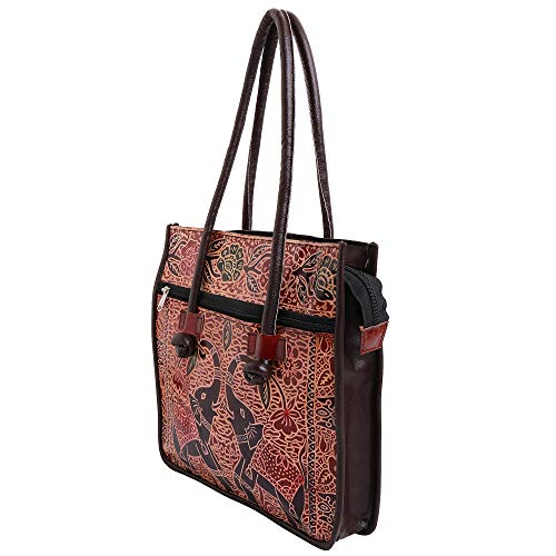 Indian Handmade Leather Ethnic Vintage Tribal Shoulder Bag Purse Black