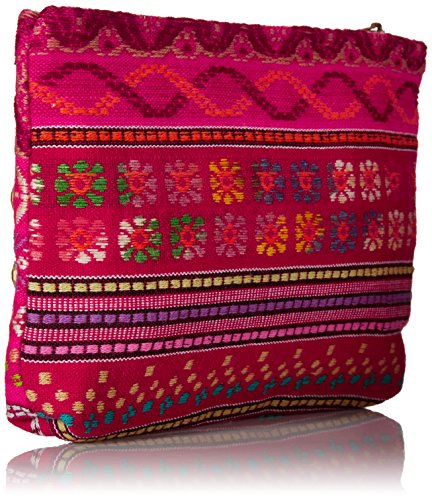 ‘ale by alessandra Women's Peach of Cake Hand Embroidered Beaded Clutch, Pink, One Size