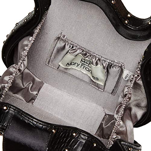 Mary Frances womens Turn It Up Crossbody Handbag, Black, One Size US