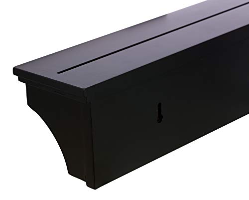 Kiera Grace Contemporary Floating-Shelves, Black