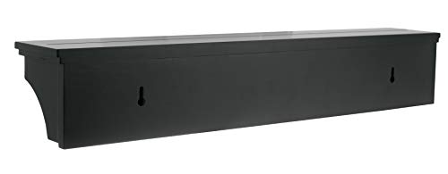 Kiera Grace Contemporary Floating-Shelves, Black