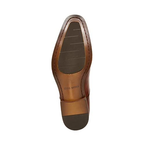 Steve Madden Men's Teon Monk-Strap Loafer, Tan Leather, 11