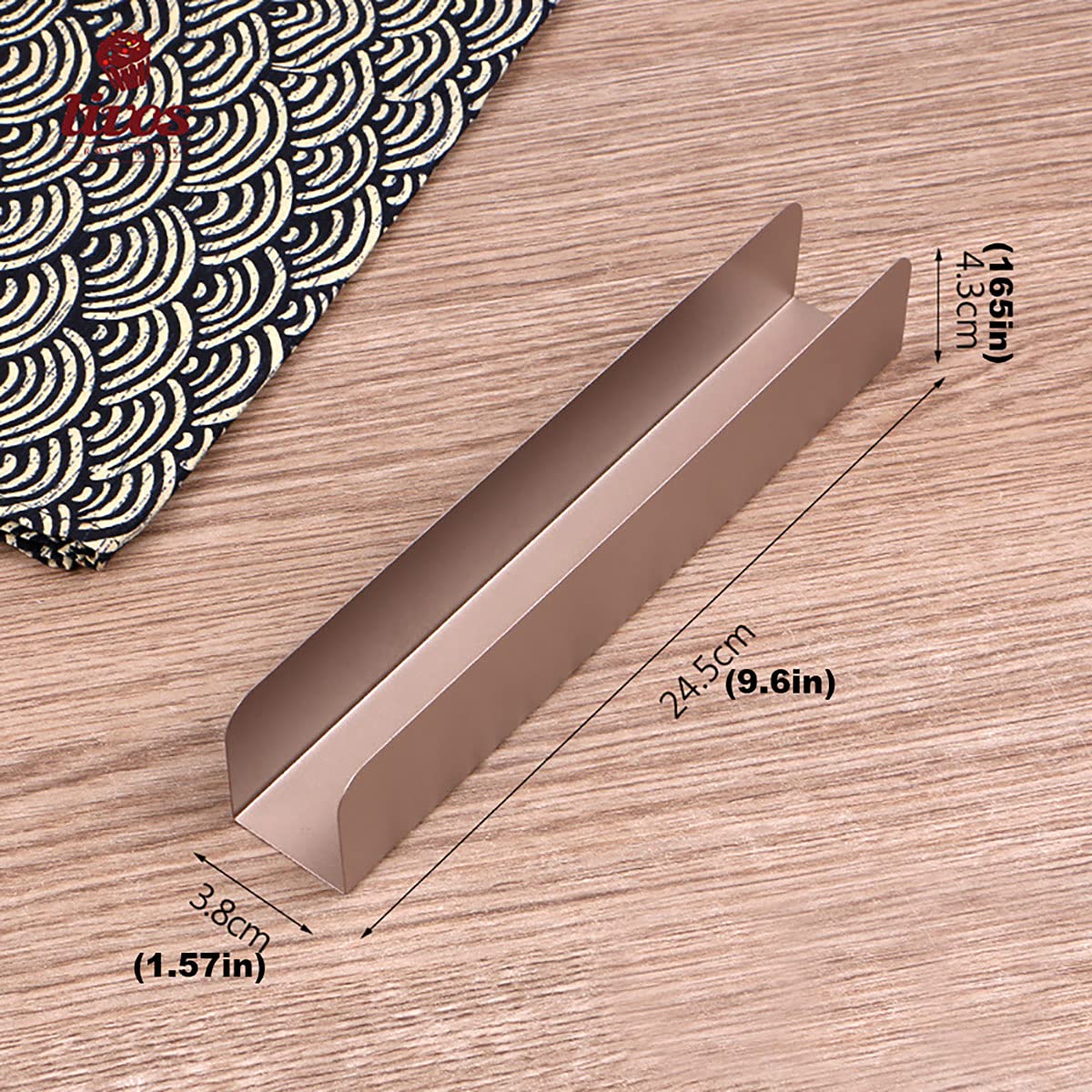 Dadamong 2Pcs U-Shape Non-stick Biscuit Cake Bread Mold Baguette Toast Mould, Carbon Steel Rectangle Cake Pan Cranberry Cookies Molds for Kitchen Baking (Champagne)