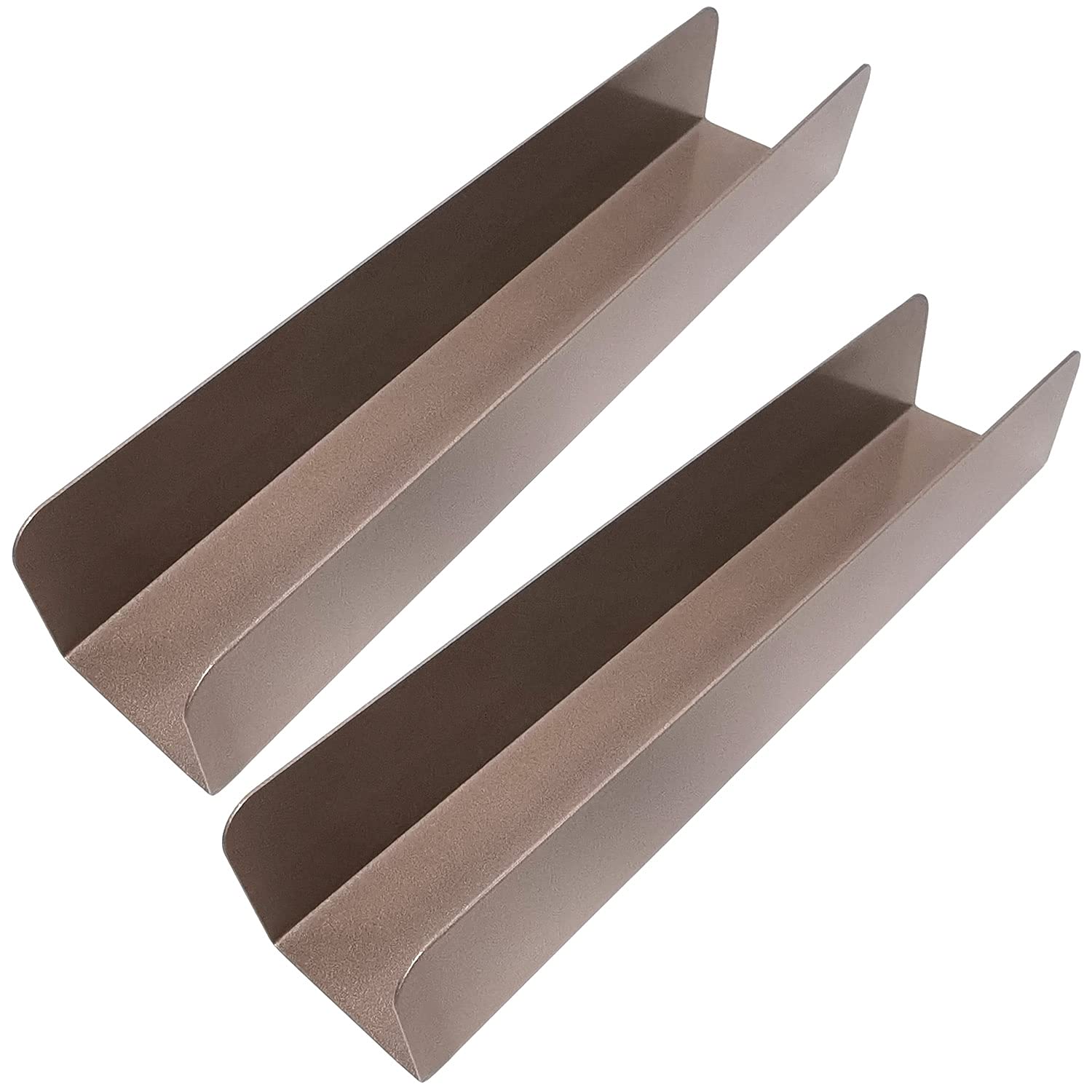 Dadamong 2Pcs U-Shape Non-stick Biscuit Cake Bread Mold Baguette Toast Mould, Carbon Steel Rectangle Cake Pan Cranberry Cookies Molds for Kitchen Baking (Champagne)